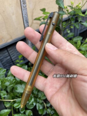 1 Piece ULTEM Made Bolt Pen with Titanium Pocket Clip Wring Pen Long ...