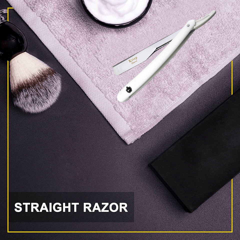 10 BLADES + BARBER BEARD CUT THROAT SHAVETTE STRAIGHT EDGE SHAVING ...