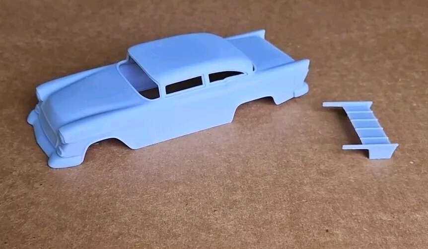 ABS-LIKE RESIN 3D PRINTED 1/25 1955 CHEVY BEL AIR PRO MOD BODY WITH ...