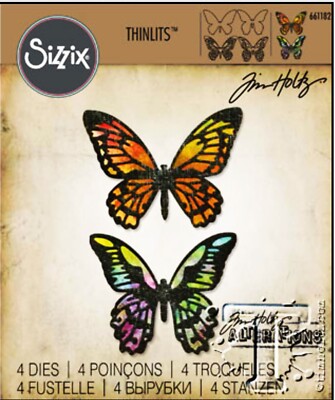 Sizzix Thinlits Detailed Butterflies set #661182 Retail $22.99 by Tim Holtz NIP | eBay