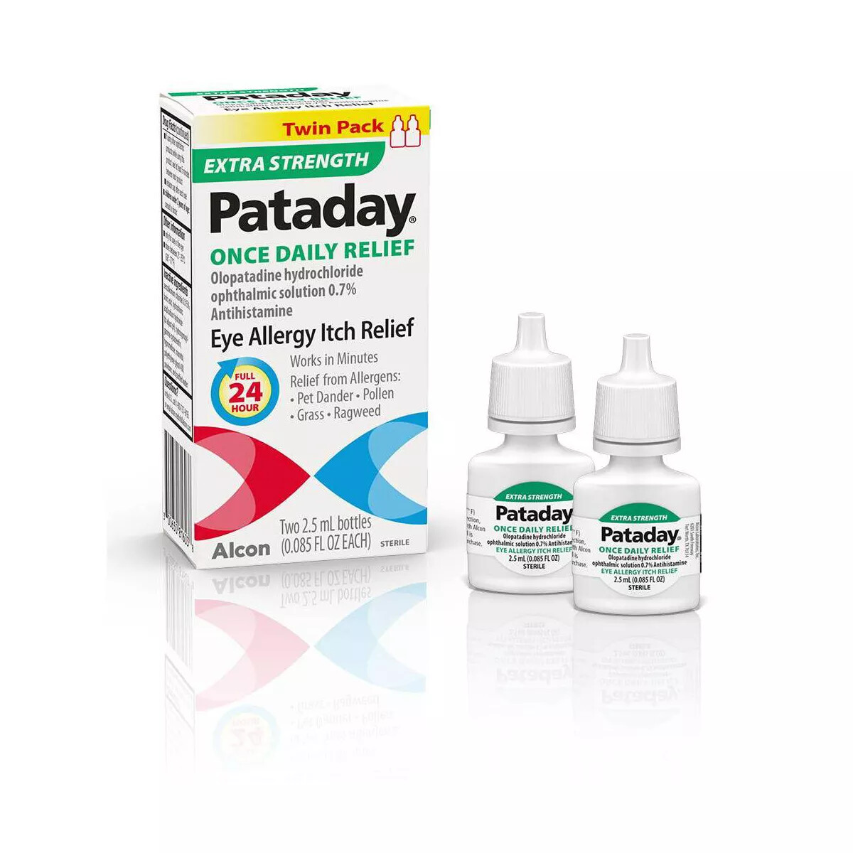 Pataday Extra Strength Eye Drops - Twin Pack - Damaged Box 300650816038 ...