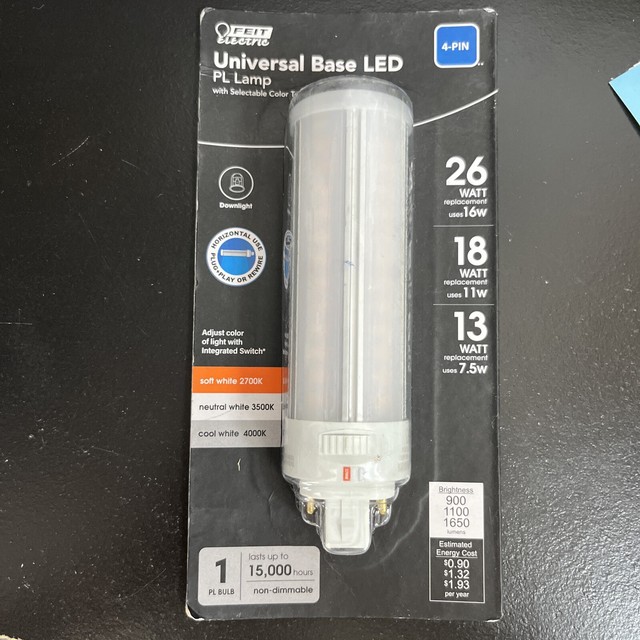 Feit Electric PL26AB/H/CCT/LEDHDRP 26W Colored Light Bulb for sale ...
