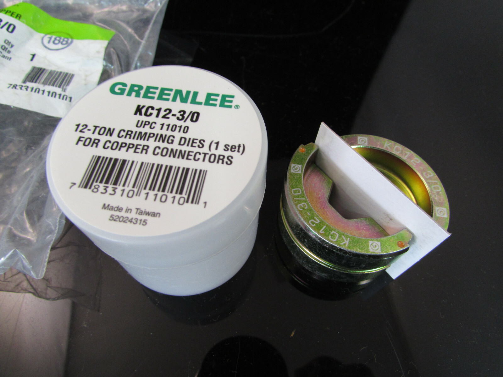 New Greenlee KC12-3/0 11010 12-Ton Hydraulic Copper Crimper U Die | eBay