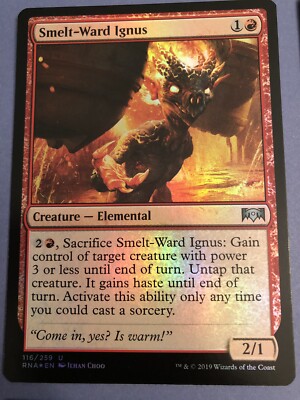 Smelt-Ward Ignus FOIL NM Magic the Gathering Ravnica Allegiance X1 | eBay