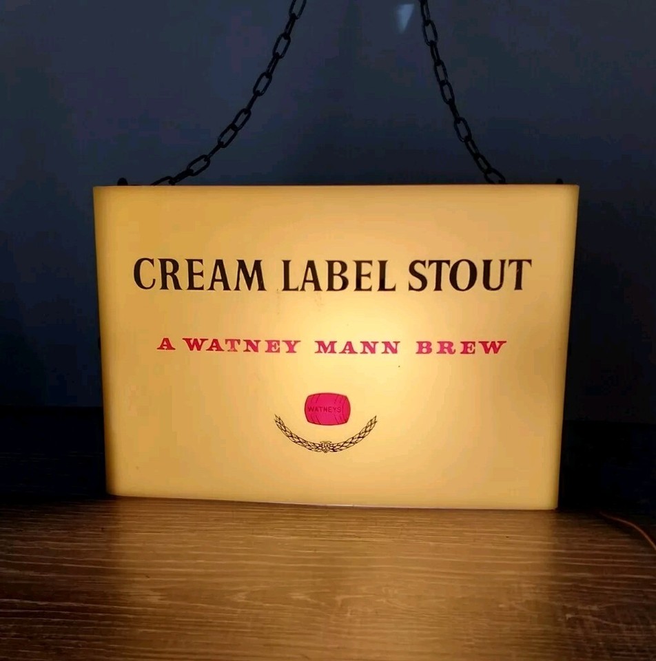 Watney Mann Red Barrel Beer Sign Antique 1950s Light Up Bakelight RARE ...