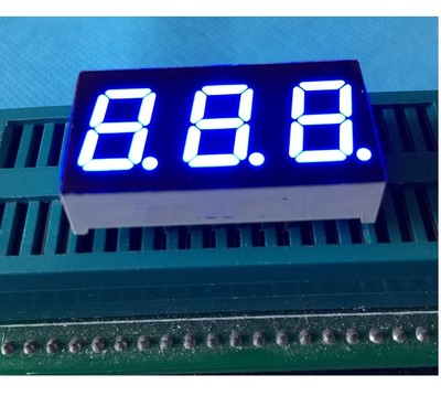 2PCS 0.28 inch 3 digit led display 7 seg segment Common anode Blue | eBay
