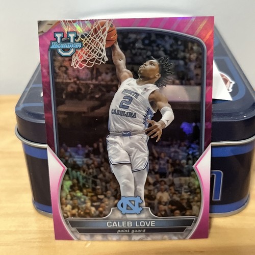 2023 Bowman U Chrome Caleb Love 89 Tarheels, Wildcats Basketball Card ...