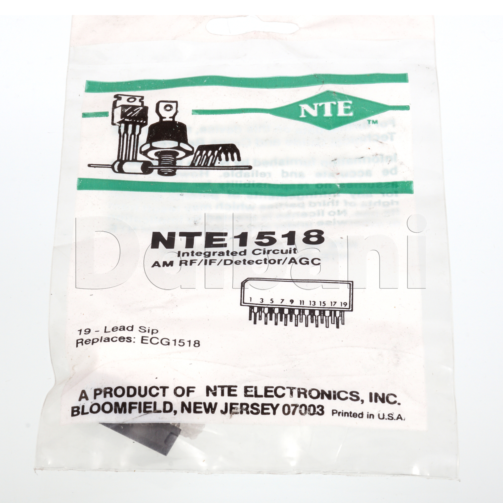NTE1518 Original NTE Semiconductor ECG1518, UPC1216V | eBay