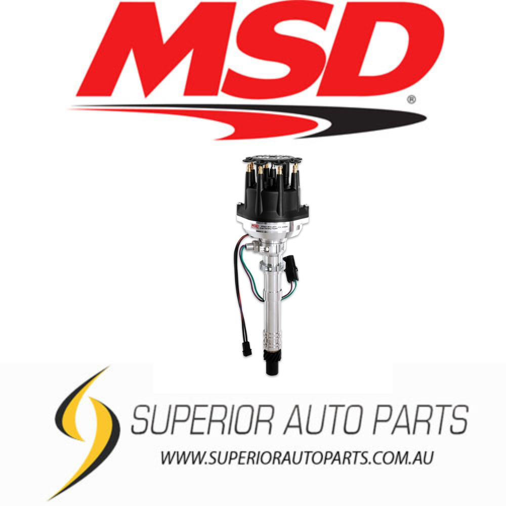 MSD Chevy V8 Cam Sync Distributor, Magnetic Pickup, Standard Cap 2345 ...