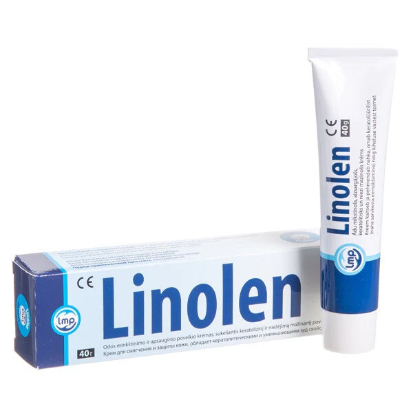Linolen cream, 40 g Care of dry, chapped skin, elimination of thickened ...