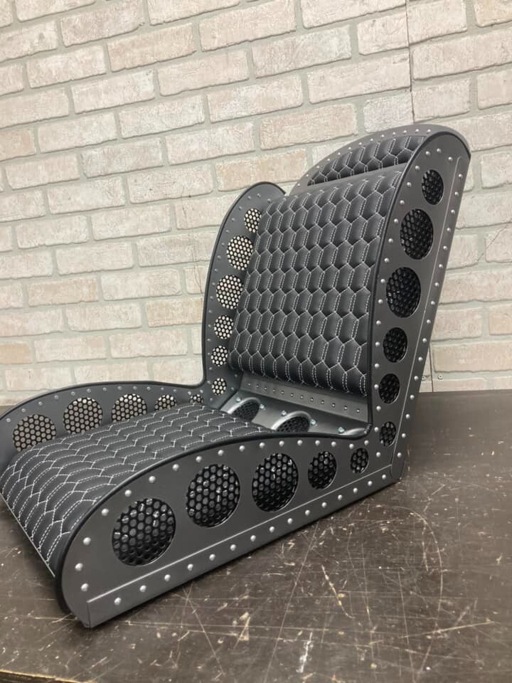 Bomber Seats Pair 16.5" Hot Rod Rat Rod– Powdercoat | eBay