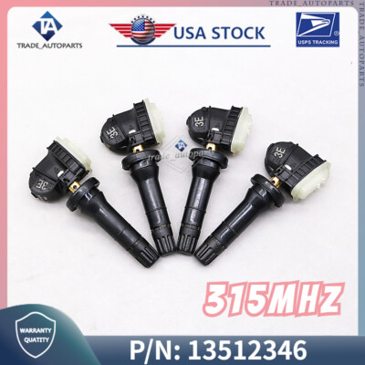 4 Tpms 13540607 Tire Pressure Monitoring Sensor For 2020-2021 Chevrolet ...