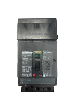 Square D HLA261004 (BC PHASE), 2 Pole, 100 Amp, 100K @ 480 Volt | eBay