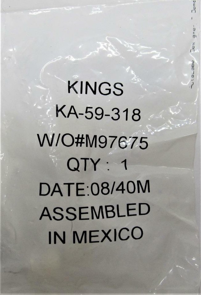 Kings KA-59-318 RF Coaxial Connector TNC Coaxial, Right Angle Crimp 50 ...