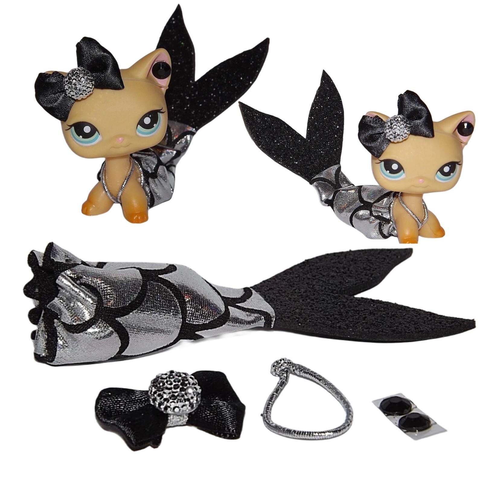 💞Littlest Pet Shop Clothes LPS Accessories Custom Mermaid *CAT NOT ...