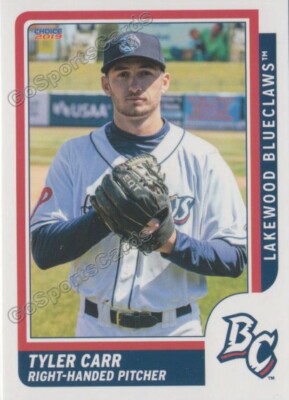 2019 Lakewood BlueClaws Tyler Carr RC Rookie Philadelphia Phillies | eBay