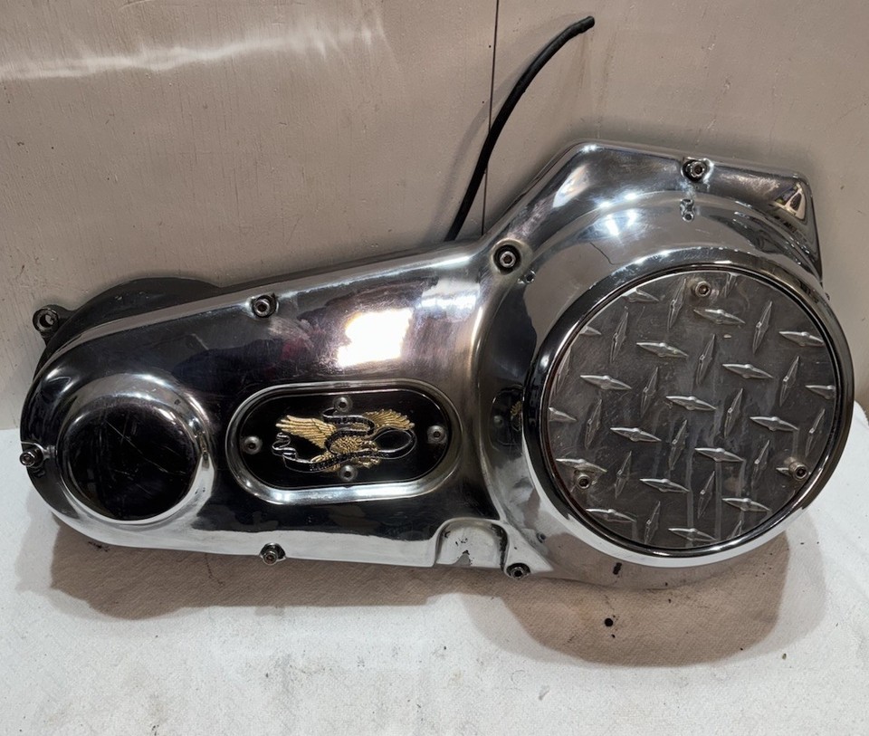 Harley Shovelhead E Start 4-Speed Inner & Chrome Outer Primary Covers ...