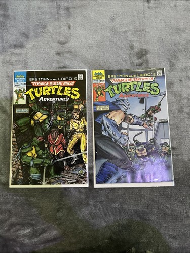 Teenage Mutant Ninja Turtles Adventures #1&2 1st App Krang Mirage 1988 ...
