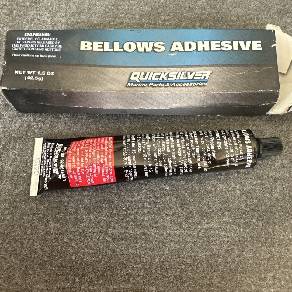Mercury Marine Mercruiser Quicksilver Transom Bellows Adhesive Glue 92 ...