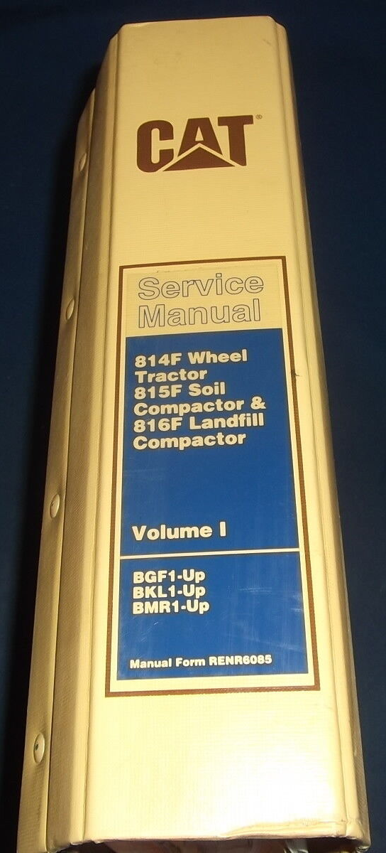 CAT CATERPILLAR 814F 815F 816F TRACTOR COMPACTOR SERVICE SHOP REPAIR ...