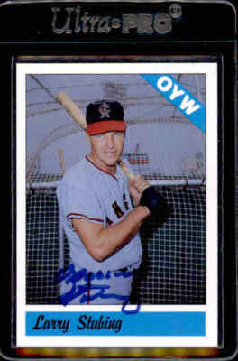 Moose Stubing California Angels Fritsch OYW Autographed Baseball Card ...