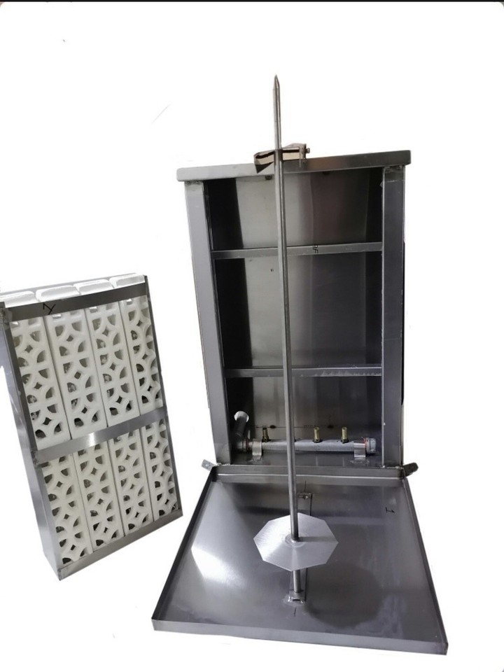 TROMPO TACOS AL PASTOR 4 GAS BURNER 8 BRICK 50KG PASTORERO ADOBADA ...