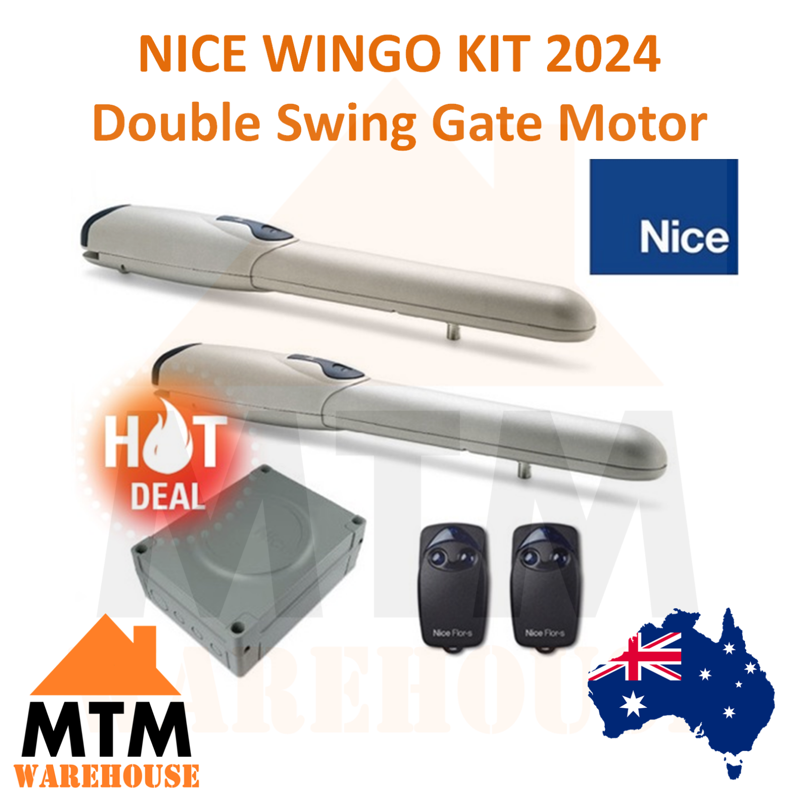 NICE WINGO 2024 Single / Double Swing Gate Motor With Complete ...