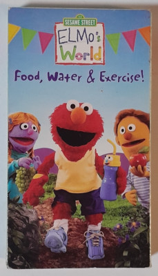 Elmo's World Food, Water, & Exercise VHS 2005 Sesame Street-Untested ...
