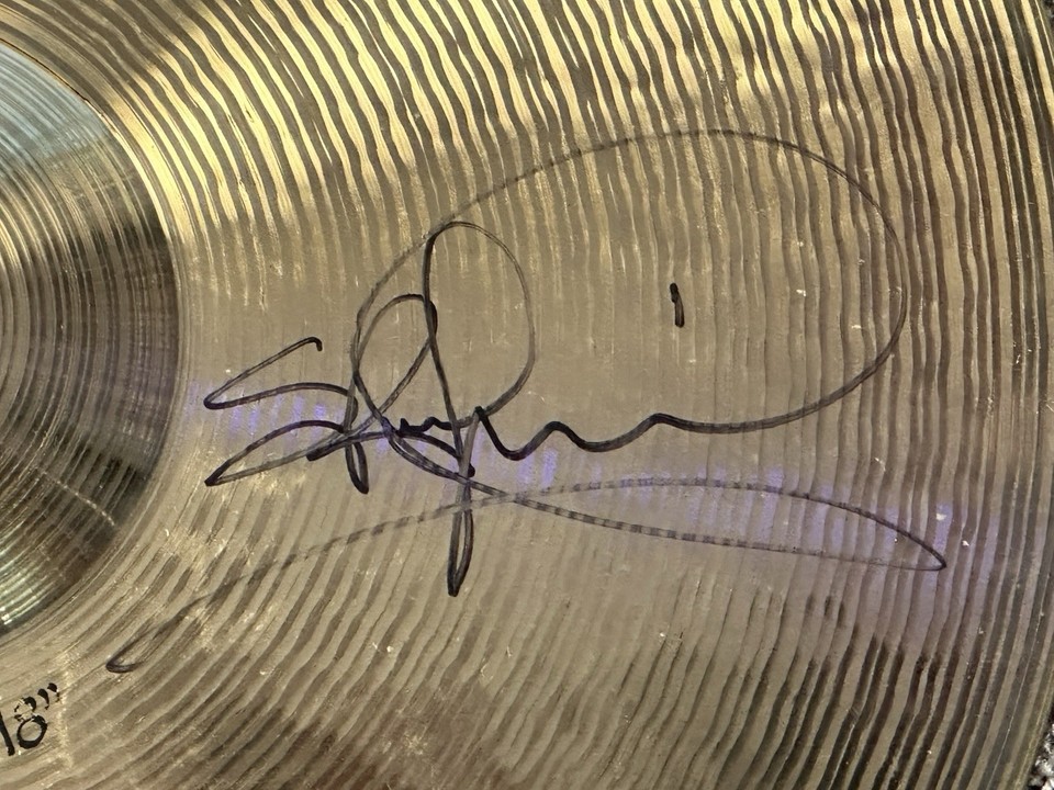 Scott Rockenfield Queensryche Drummer Hand Signed 2008 Tour Used Cymbal ...