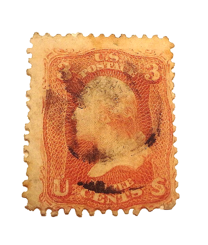 📌Scott #94 GEORGE WASHINGTON 3-CENT with F- GRILL high value LOW PRICE ...