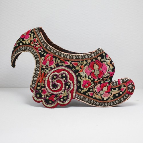 Old Antique Chinese Yi Minority Handmade Embroidery Cockscomb Hat ...