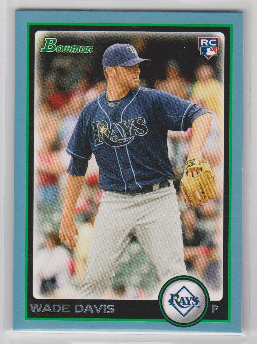 WADE DAVIS 2010 BOWMAN DRAFT BLUE ROOKIE #318/399 RAYS ROYALS K1 | eBay