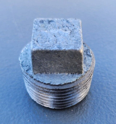 (40 Pk) Ward Mfg 1.NP Cored Regular Square Head Plug 1 in Nominal MNPT ...