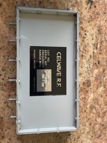 CELWAVE FILTER R.F. CF800-6P 810-825 MHZ | eBay