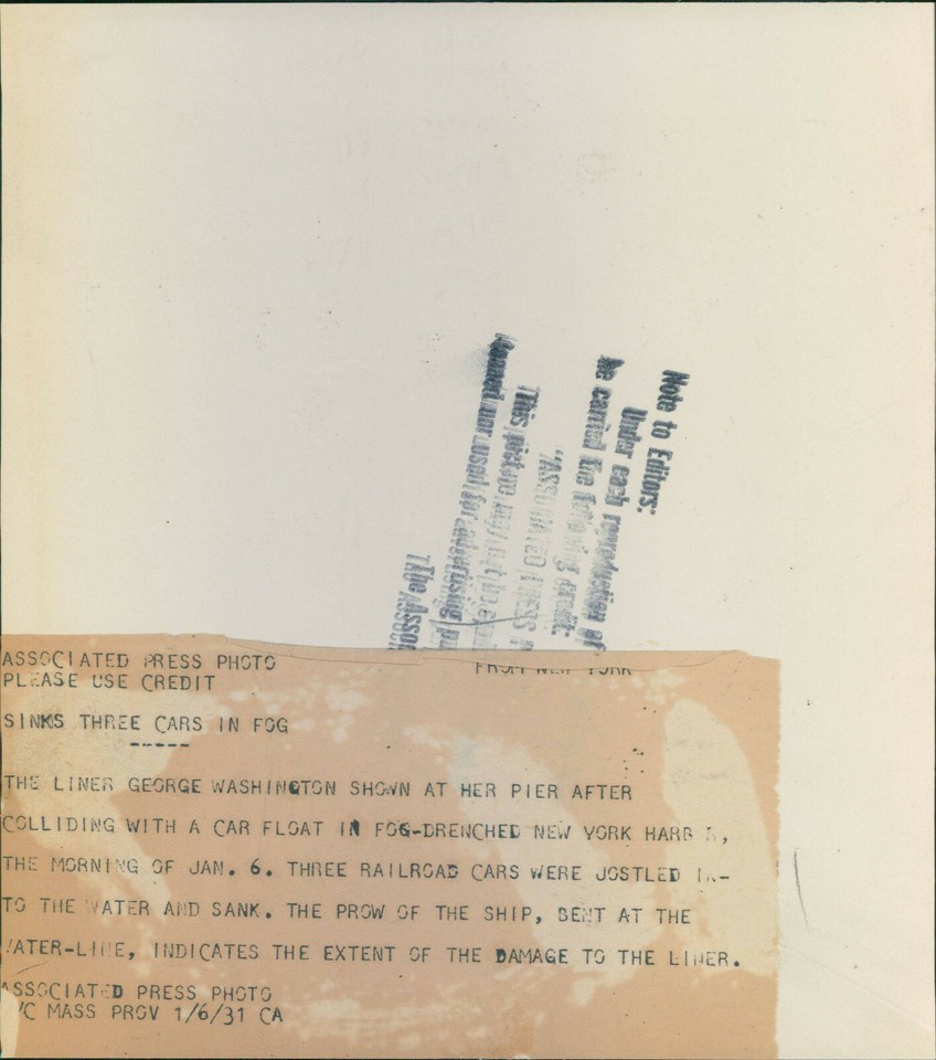 1931 Press Photo Ocean Liner SS George Washington in New York City ...