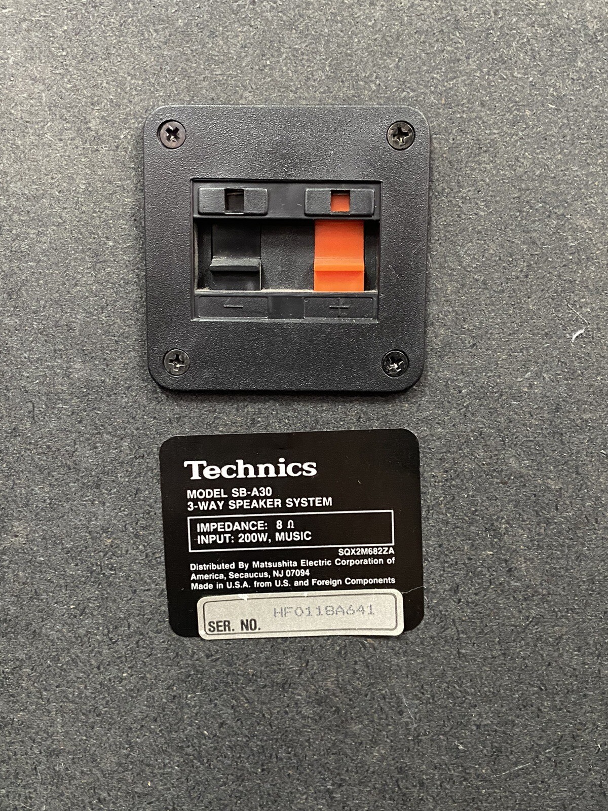 Technics A30 3-Way Tower Floor Speakers (2) Model SB-A30 200 W ~ Made ...