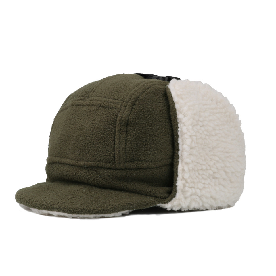 Windproof Ear Flaps Hat Winter Windproof Soft Warm Polar Fleece Beanie ...