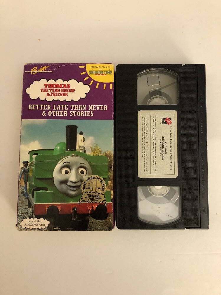 THOMAS THE TANK ENGINE & FRIENDS-BETTER LATE THAN NEVER(VHS,1991)RARE ...