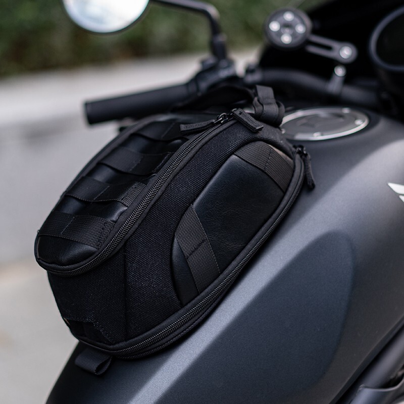 Magnetic TankBag Motorcycle Waterproof Leather Fuel Tank Bag 5.5L ...