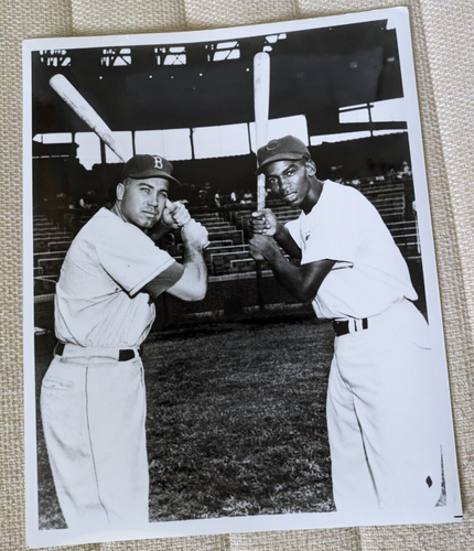 Ernie Banks & Duke Snider Batting Pose 8x10 UNSIGNED Gloss Photo | eBay