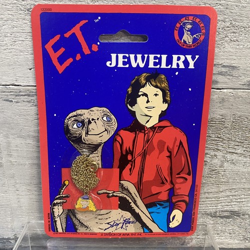 Vtg ET E.T. Wig Hat NECKLACE PENDANT Star Power 1982 On Card | eBay