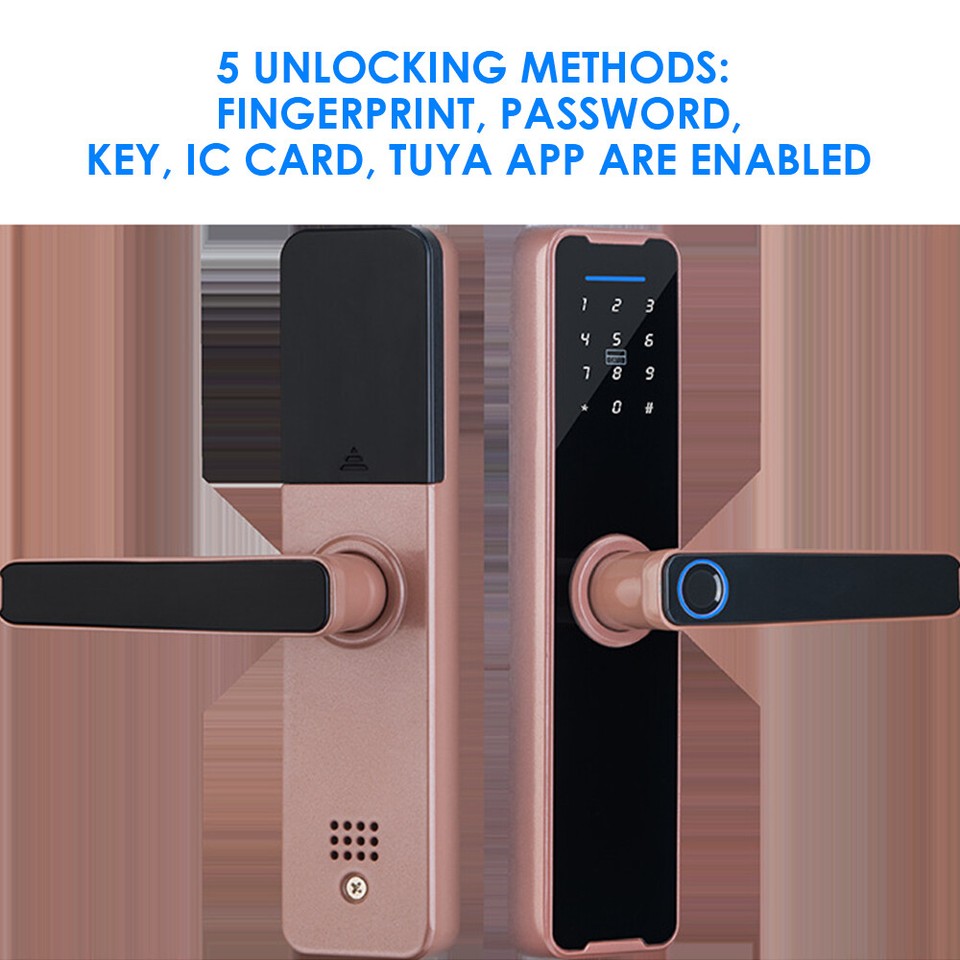 Home Digital Smart Door Lock Fingerprint Password Card APP Electronic ...