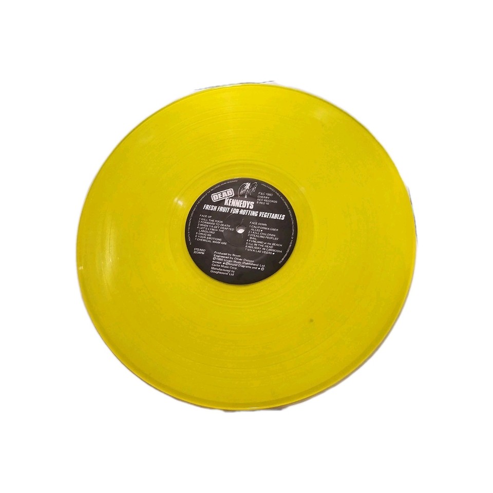 Dead Kennedys Fresh Fruit for Rotting Vegetables Rare Yellow Vinyl LP W ...