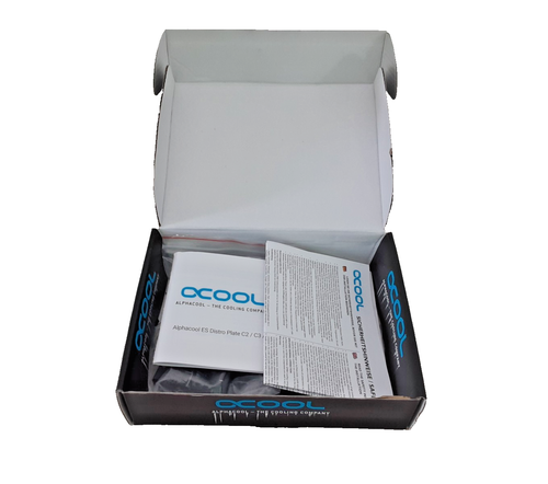Alphacool 12995 ES Distro Plate C5 Acetal & Ni-Plated Copper Water ...