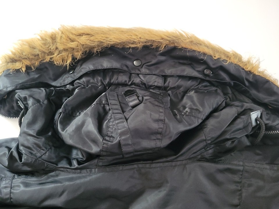 Flight Jacket Black Orange Hood Knox Armory Bomber Reversible MA1 Men's ...