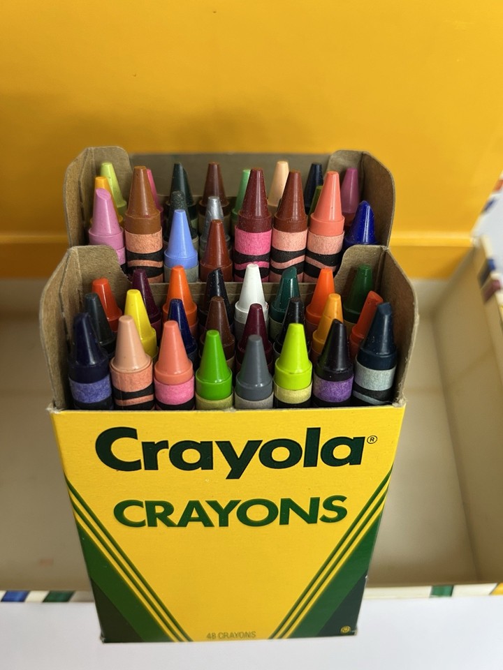 Vintage 1992 Crayola Crayons Cardboard School Box with crayons | eBay