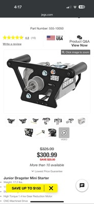 Jr. Dragster Mini Starter | eBay