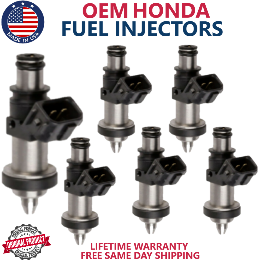 x6 GENUINE HONDA Fuel Injectors For 2002, 2003 Acura TL 3.2L V6 ...