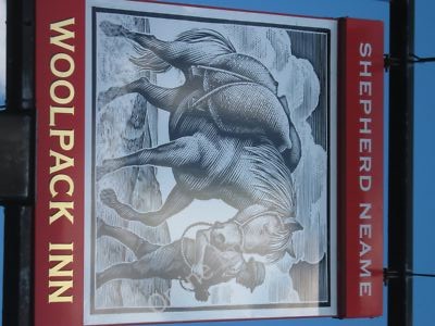 Photo 6x4 Woolpack Inn, Pub Sign, Brookland Brookland/TQ9825 Outside ...