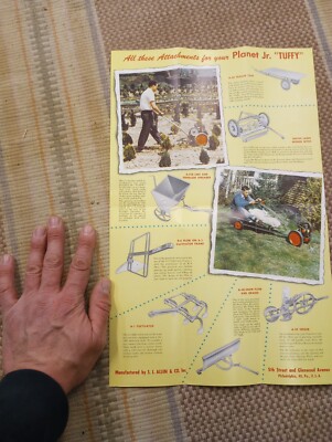 Planet Jr Tuffy Tractor Large Brochure Catalog With Accessories ...